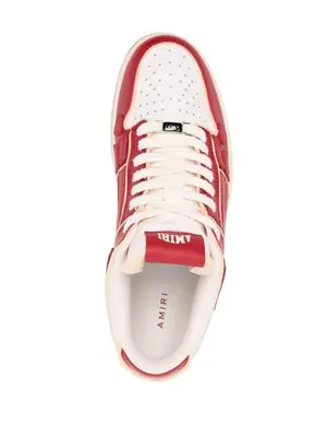 Amiri Collegiate Skel Panelled Sneakers - Red