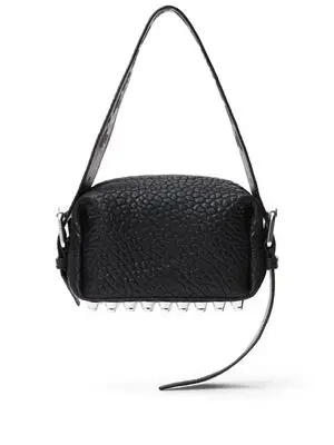 Alexander Wang Small Ricco Leather Shoulder Bag - Black