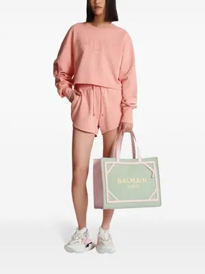 Balmain Logo-embroidered Cotton Sweatshirt