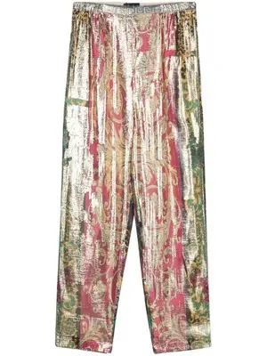 MES DEMOISELLES Gala Cropped Trousers - Pink