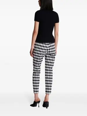 Balmain Logo-plaque Ribbed Knit Top