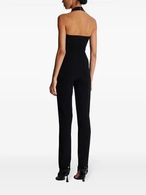 Balmain Halterneck Crepe Jumpsuit