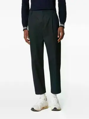 Valentino Garavani Cotton Gabardine Trousers - Blue