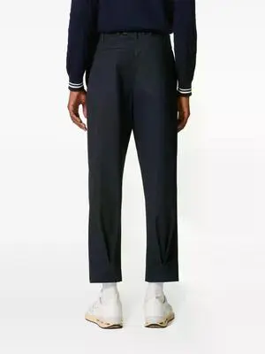 Valentino Garavani Cotton Gabardine Trousers - Blue