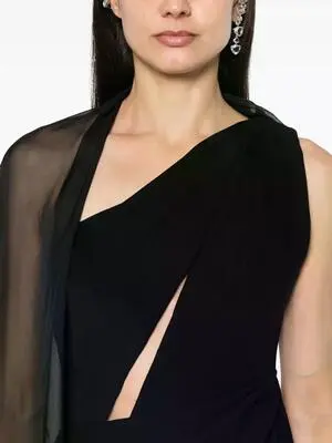 GEMY MAALOUF One-shoulder Draped Gown