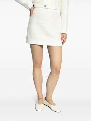Casablanca High-waisted Mini Skirt - White