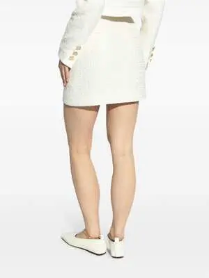 Casablanca High-waisted Mini Skirt - White
