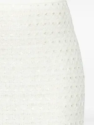 Casablanca High-waisted Mini Skirt - White