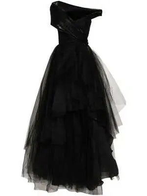 GEMY MAALOUF Off-shoulder Asymmetric Dress