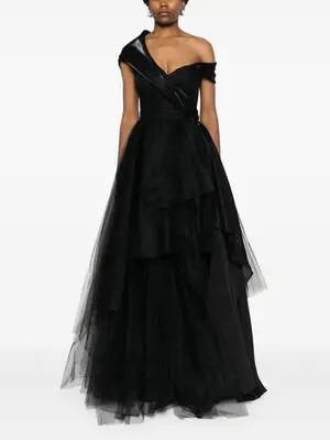 GEMY MAALOUF Off-shoulder Asymmetric Dress