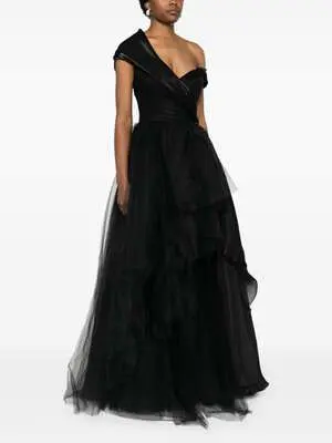 GEMY MAALOUF Off-shoulder Asymmetric Dress