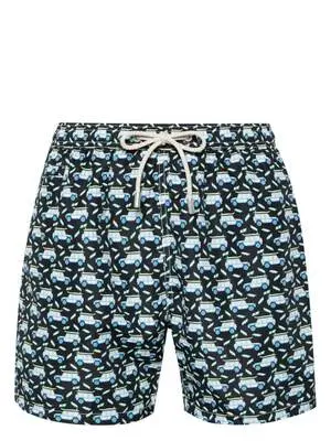 MC2 SAINT BARTH Lightning Micro Swim Shorts - Black