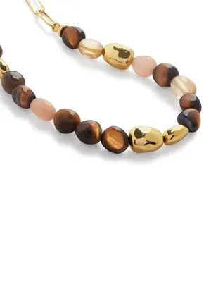 Monica Vinader Rio Gemstone Beaded Bracelet - Gold