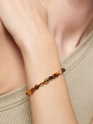 Monica Vinader Rio Gemstone Beaded Bracelet - Gold