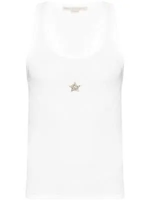 Stella McCartney Star-appliqué Tank Top - White