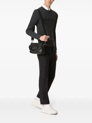 Valentino Garavani Logo-intarsia Virgin Wool Jumper