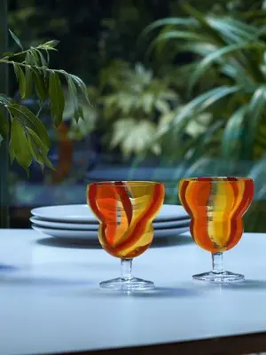 LSA INTERNATIONAL Folk Wine Glass