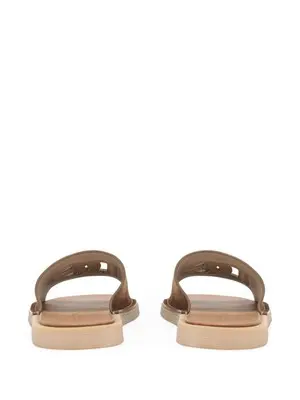 Dolce & Gabbana Cut-out Suede Slides