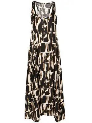 Asceno Allie Silk Midi Dress