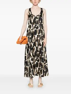 Asceno Allie Silk Midi Dress