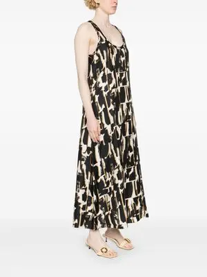 Asceno Allie Silk Midi Dress