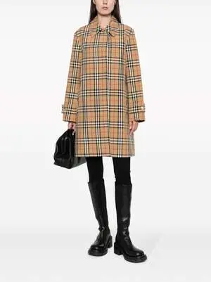 Burberry Plaid Jacket - Brown