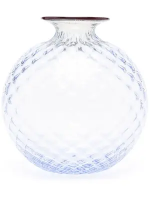 VENINI Monofiori Balloton Glass Vase - Blue