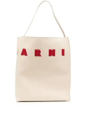 Marni Small Museo Tote Bag - White