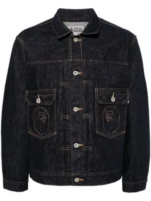 A BATHING APE Ape Head Denim Jacket