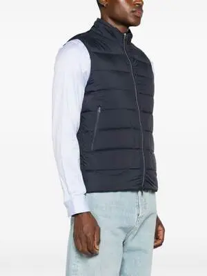 Herno Mock Neck Down Gilet - Blue