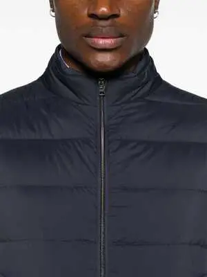 Herno Mock Neck Down Gilet - Blue