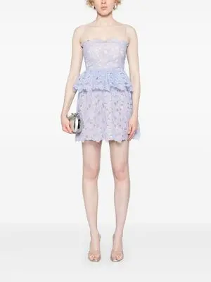 SELF-PORTRAIT Corded Lace Mini Dress