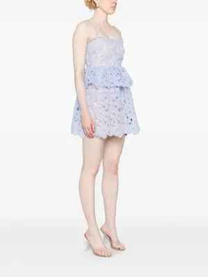 SELF-PORTRAIT Corded Lace Mini Dress