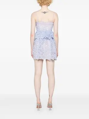 SELF-PORTRAIT Corded Lace Mini Dress