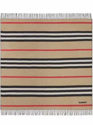Burberry Icon Stripe Cashmere-blend Blanket