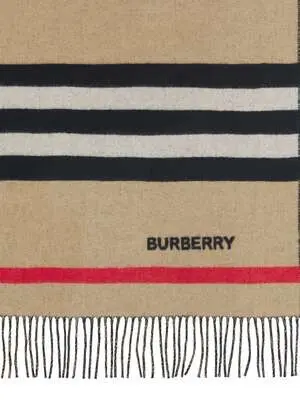 Burberry Icon Stripe Cashmere-blend Blanket