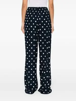 Balenciaga Polka-dot Straight-leg Trousers