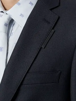 Burberry English Fit Wool Mohair Tailored Jacket