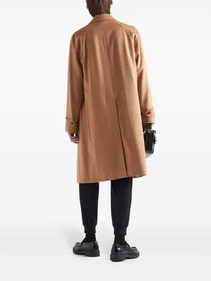 Prada Single-breasted Coat - Brown