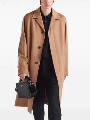 Prada Single-breasted Coat - Brown