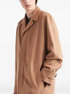 Prada Single-breasted Coat - Brown