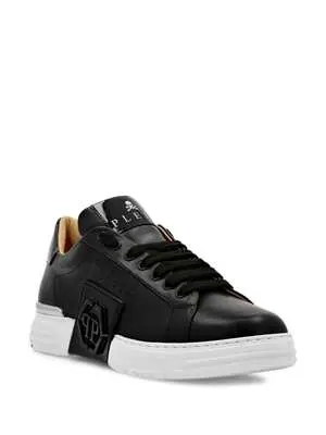 Philipp Plein Logo-appliqué Lace-up Sneakers - Black