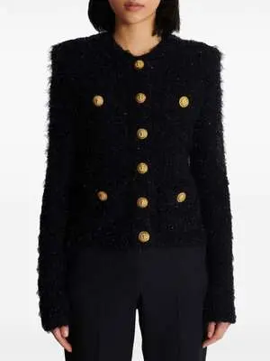 Balmain Button-fastening Tweed Jacket
