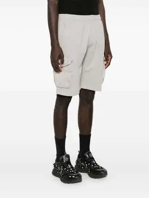 C.P. COMPANY Logo-embroidered Cotton Cargo Shorts