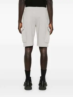 C.P. COMPANY Logo-embroidered Cotton Cargo Shorts