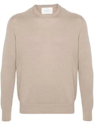 BALLANTYNE Crew-neck Fine-knit Jumper - Neutrals