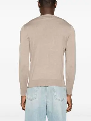 BALLANTYNE Crew-neck Fine-knit Jumper - Neutrals