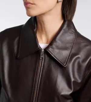 AMI Paris Leather Jacket