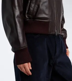 AMI Paris Leather Jacket