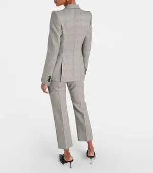Alexander McQueen Houndstooth Wool Blazer